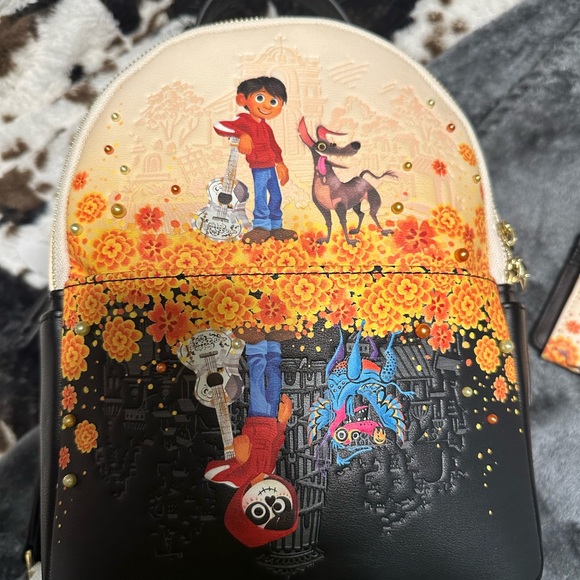 Disney | Bags | Coco Disney Lounge Fly Backpack With Matching Wallet ...